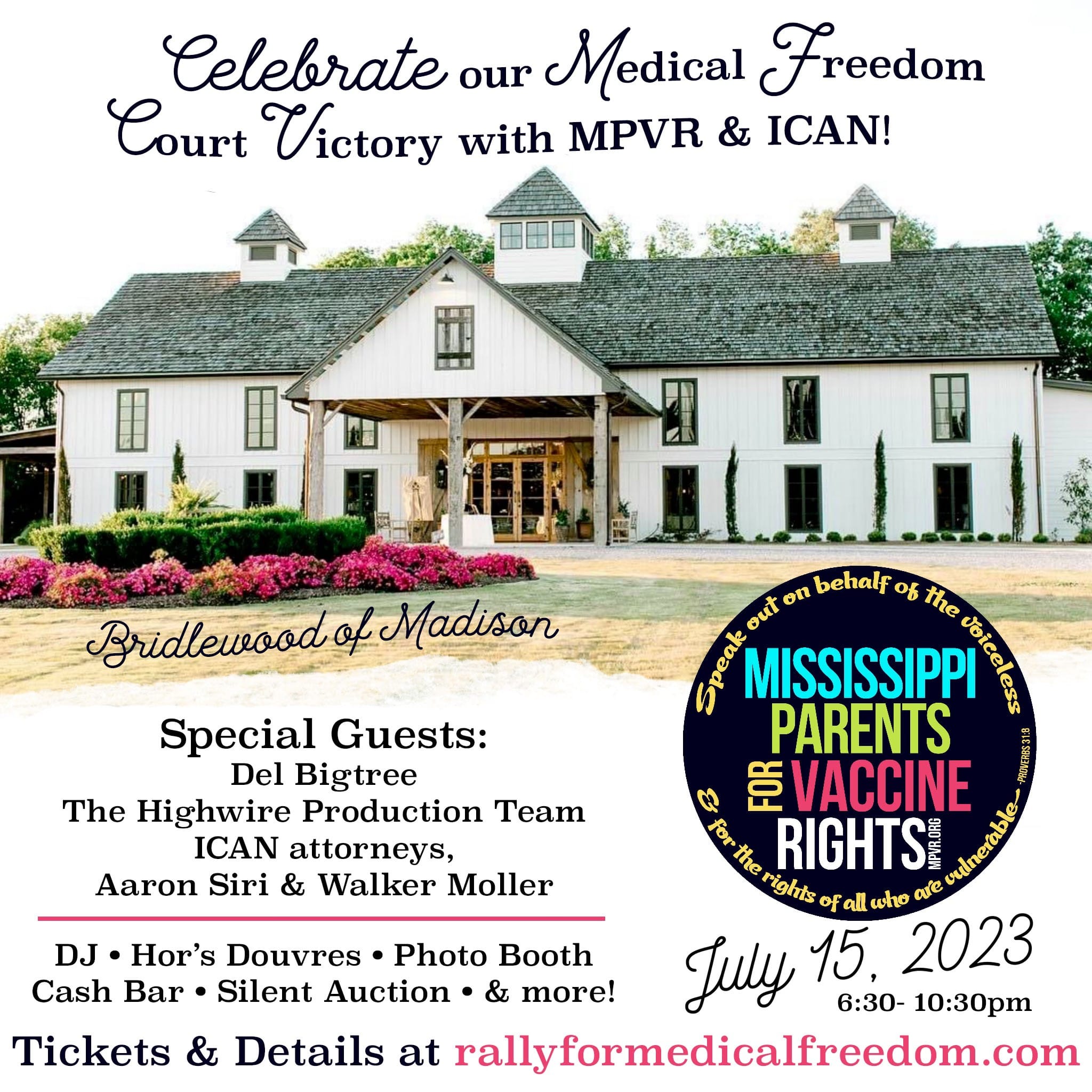 Celebrate Medical Freedom with MPVR! – Rally For Medical Freedom MS